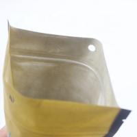 China EPI Biscuit Tear Notch Resealable Kraft Paper Bag With Transparent Window for sale