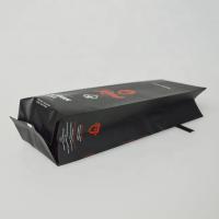 China Foil Gusseted Mylar Matte Black Coffee Bags CMYK Printed ISO9001 for sale