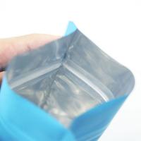 China Stand Up Soft Touch Mylar Bag Moisture Proof ziplockk Aluminum Foil Bag for sale