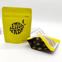 China Embossing Soft Touch Mylar Bag 0.5oz zippered Retortable Pouch Packaging for sale