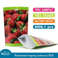 China Snacks Mylar Aluminum Foil Bags SGS ziplockk Bag Moisture Proof for sale