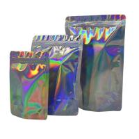 China Holographic Resealable Plastic Bags 7g Stand Up Aluminum Foil Bag for sale