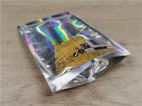 China Aluminum Foil Holographic ziplockk Bags Wholesale 120 Microns SGS for sale