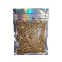 China Small Mylar Plastic Biodegradable Heat Sealing Zipper Three Sides Food Packaging Holographic Bag for sale