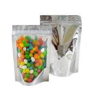 China 7x9cm Holographic Stand Up Pouch 11x14cm Silver Foil Plastic Bags ISO9001 for sale