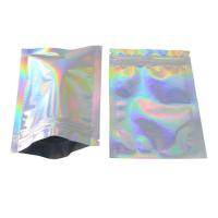 China HACCP Holographic Stand Up Pouch Zipper Top Mylar Foil Mini Pouches for sale