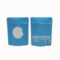 China Zipper Lock Aluminum Foil Mylar Bag Resealable 3.5g Mariguana Packaging Child Proof for sale