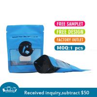 China 100g Plastic Standing Pouch 3OZ Resealable Food Pouches 4.75 Inch Width for sale