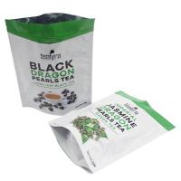 China Biodegradable Matte White Stand Up Pouch Compostable Square Bottom Bag for sale