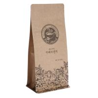 China 150g Brown Paper Coffee Bags Doypack Coffee Stand Up Pouch 130mm Width for sale