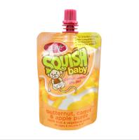 China Baby Food 100ml Spout Pouch Customized Logo Tomato Sauce Pouch for sale