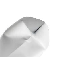China 400g Matte White Stand Up Pouch 110 Microns Zipper Top See Through Pouches for sale