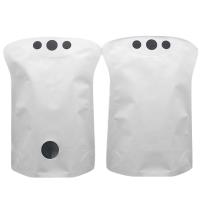 China 400g Matte White Stand Up Pouch 110 Microns Zipper Top See Through Pouches for sale