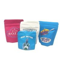 China 120g Digital Printed Stand Up Pouches OEM 3 Side Seal Flat Pouch for sale