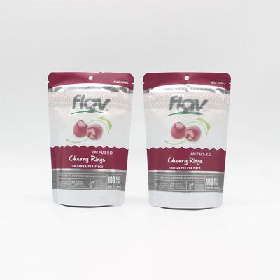 China Plastic Stand Up Smell Proof ziplockk Pouches Gravure Printing Soft Touch Film VMPET for sale