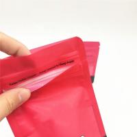 China Dried Fruit 160 Microns See Through Pouches Tear Notch Zip Lock Resealable Bags for sale