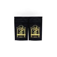 China 70g Stand Up Retort Pouch 100 Mircons Black Printed Laminated Pouches for sale