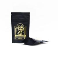 China 70g Stand Up Retort Pouch 100 Mircons Black Printed Laminated Pouches for sale