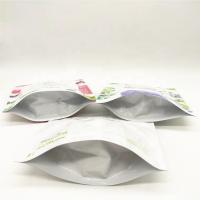 China Foil Smell Proof Tea Bags Resealable Zipper Edible Plastic Packaging Food Bags for sale