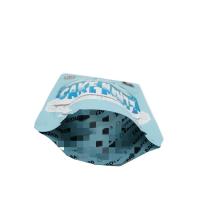 China Smell Proof Frosted Black Stand Up Plastic Bags Food Grade ziplockk Bags for sale