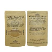China Brown Kraft Paper Stand Up Pouch Waterproof Mega Resealable Bags ODM for sale