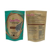 China Brown Kraft Paper Stand Up Pouch Waterproof Mega Resealable Bags ODM for sale