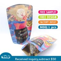 China CMYK Printed 70g Kraft Paper Laminated Bags for sale