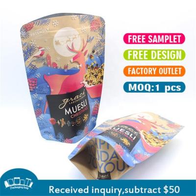 China CMYK Printed 70g Kraft Paper Laminated Bags for sale