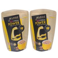 China Food Grade Kraft Paper Stand Up Plastic Pouch With Zipper For Fruit Candy Tea Food Widely Used for sale