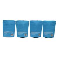 China LDPE Mylar ziplockk Stand Up Bags Blue Resealable Zipper Bags 5 Inch Height for sale