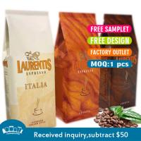 China Food Grade 240mm Coffee Packaging Pouch 32oz 1kg Bag Of Coffee Beans for sale