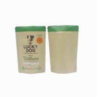 China Custom High Quality Kraft Paper Zipper Pouch For Dog Food Big Packaging Plastic Bags For Pet for sale