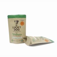China Custom High Quality Kraft Paper Zipper Pouch For Dog Food Big Packaging Plastic Bags For Pet for sale