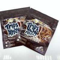China Chocolate Chip Cookie Empty Edible Bags 500mg Zipper Stand Up Food Pouch for sale