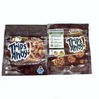 China Chocolate Chip Cookie Empty Edible Bags 500mg Zipper Stand Up Food Pouch for sale