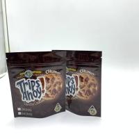 China Chocolate Chip Cookie Empty Edible Bags 500mg Zipper Stand Up Food Pouch for sale