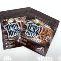 China Chocolate Chip Cookie Empty Edible Bags 500mg Zipper Stand Up Food Pouch for sale