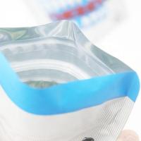 China Resealable Gravure Printed Foil Pouches 0.125oz Flat Bottom Pouch for sale
