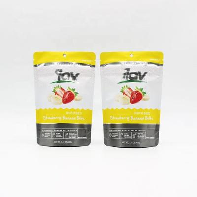 China Smell Proof Printed Aluminum Foil Zipper Bag Soft Touch Mylar Stand Up Pouches for sale
