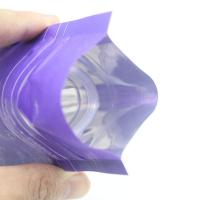 China Matte 4.75 Inch Flat Foil Pouches Resealable Stand Up Pouches With Window for sale