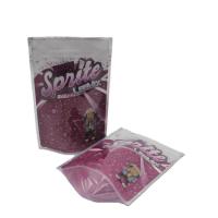 China 110 Microns Flat Bottom Pouch PE Embossing Resealable Zipper Bags for sale