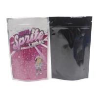 China 110 Microns Flat Bottom Pouch PE Embossing Resealable Zipper Bags for sale