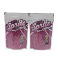 China 110 Microns Flat Bottom Pouch PE Embossing Resealable Zipper Bags for sale