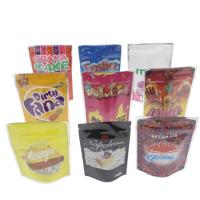 China Custom Frosted Mylar Stand Up Pouch Zipper For Candy Dried Flower Gummy for sale
