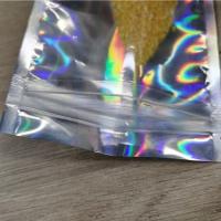 China Aluminum Foil Holographic ziplockk Bags Wholesale 120 Microns SGS for sale