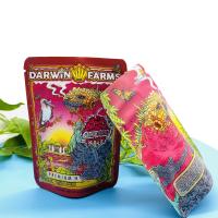 China CR Zipper Stand Up Zipper Pouch 3.5g Aluminized Foil For Darwin Farms for sale