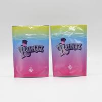 China 110 Mircon CPP Stand Up Zipper Pouch 28g Gummy Weed Cookie Gelato Leaf for sale