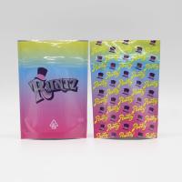 China 110 Mircon CPP Stand Up Zipper Pouch 28g Gummy Weed Cookie Gelato Leaf for sale