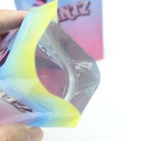 China 110 Mircon CPP Stand Up Zipper Pouch 28g Gummy Weed Cookie Gelato Leaf for sale
