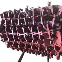 China Heat Resistant Conveyor Belt Chain Stainless Steel Buried Scraper Chip Conveyor Chain for sale